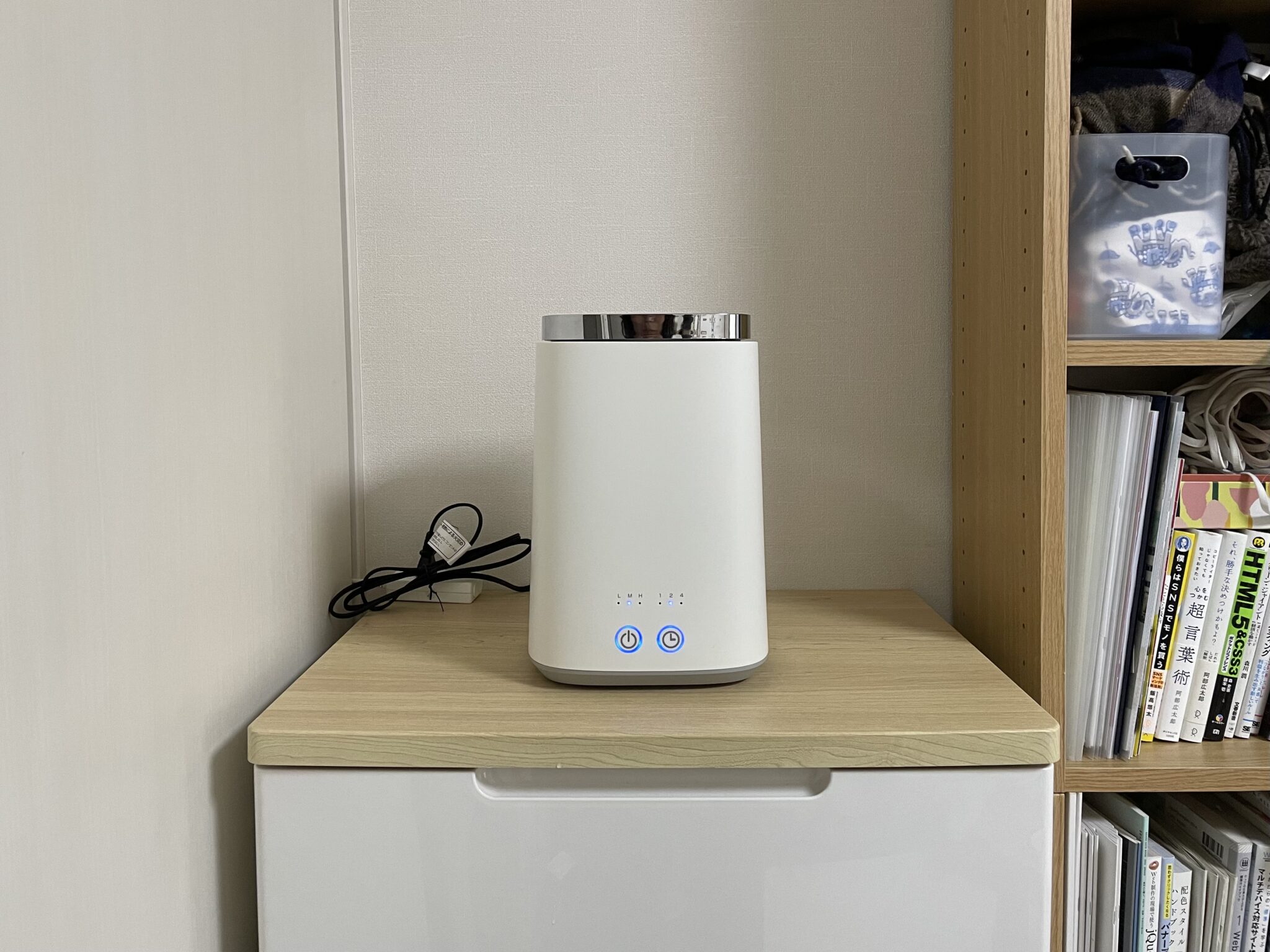 【レビュー】YAMAZEN スチーム式加湿器「KS-MJ241-W」を購入｜一人暮らしにおすすめ！ | カナロード
